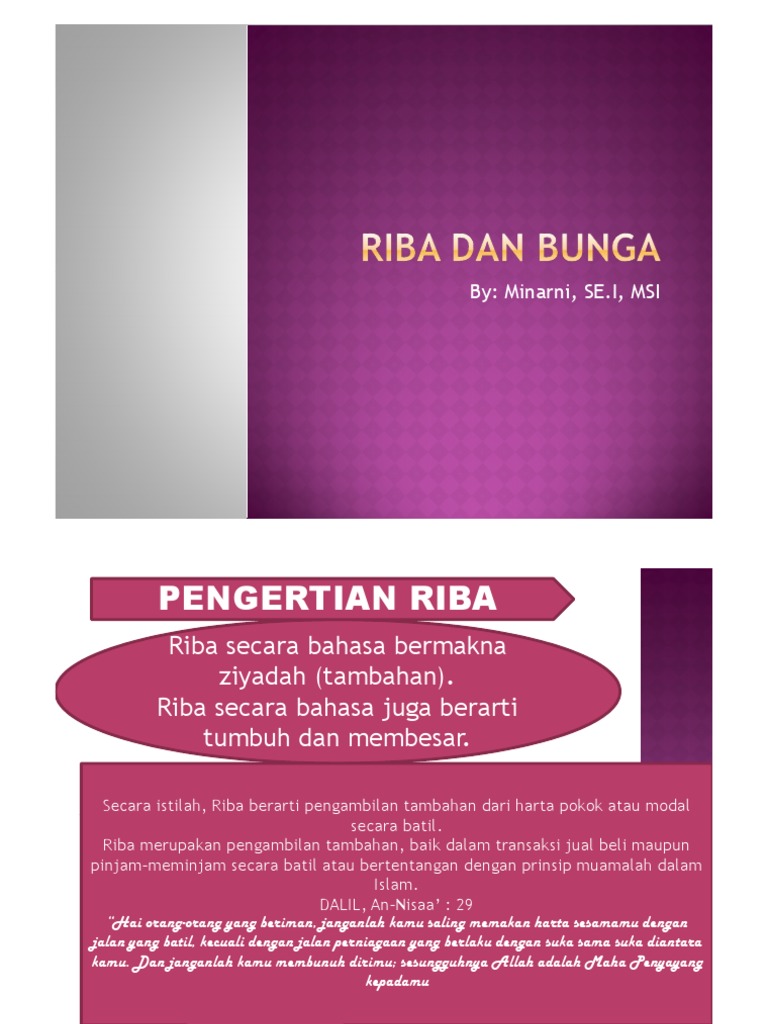 EKIS (14) Riba Dan Bunga | PDF | Hukum