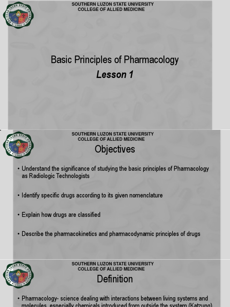 Basic Pharma Presentation | PDF | Pharmacology | Drugs