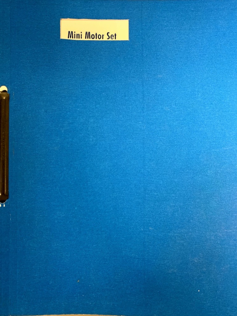 Mini Motor Set Manual | PDF