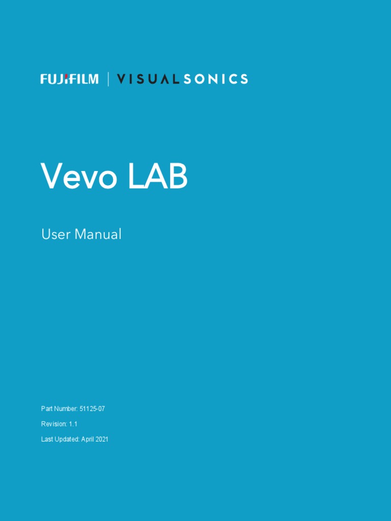 51125-07 Vevo LAB User Manual 1.1 | PDF | Medical Ultrasound | Icon (Computing)