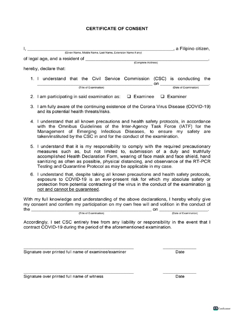 annex-a_certificate-of-consent_a (blank) | PDF