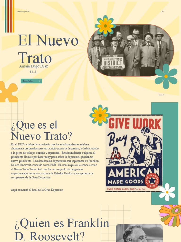 El Nuevo Trato | PDF | Nuevo acuerdo | Franklin D. Roosevelt