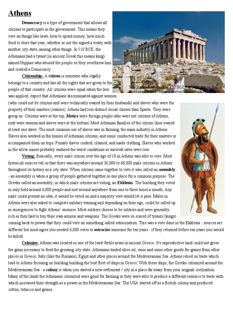 Athens Vs Sparta | PDF | Sparta | Citizenship