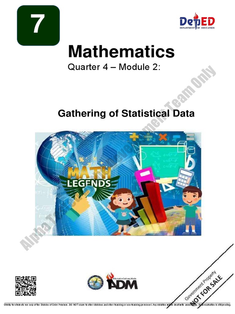 Math7-Q4-Wk2-Module 2 | PDF | Sampling (Statistics) | Statistics