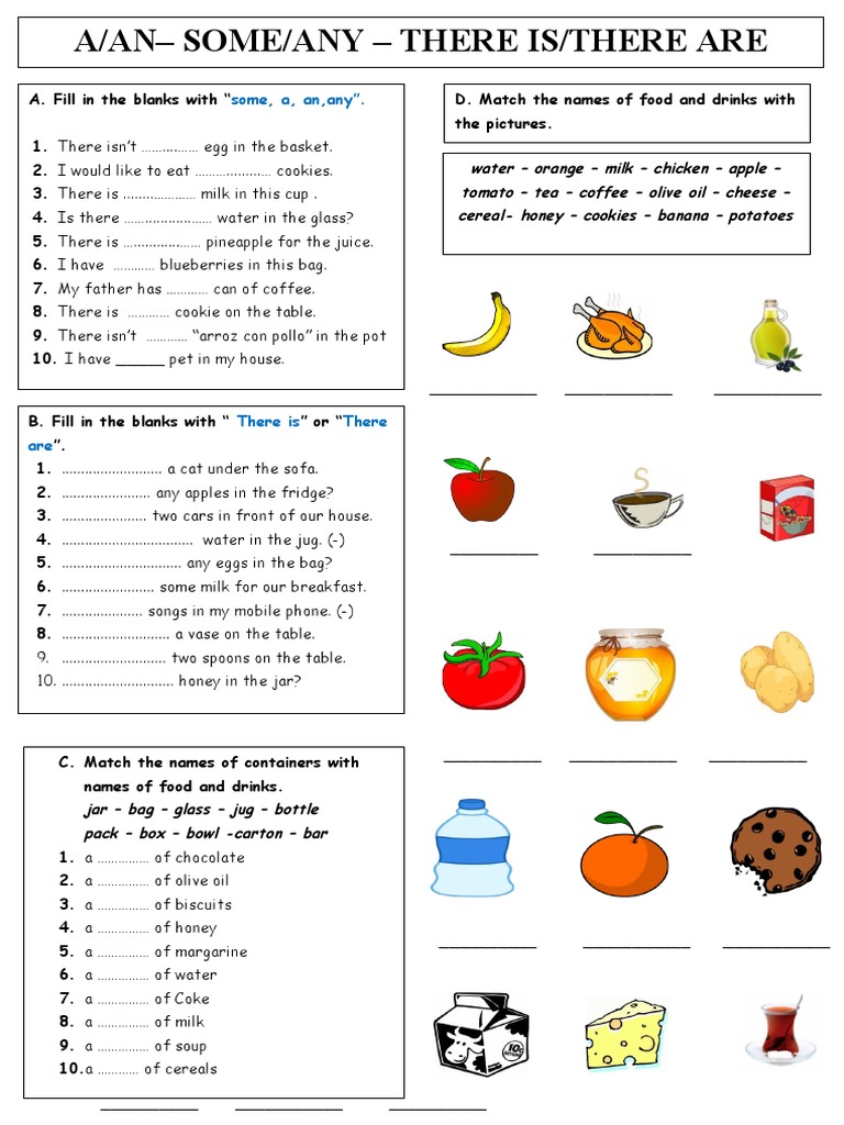 A-An, Some-Any-There Is - There are-ARREGLADO | PDF