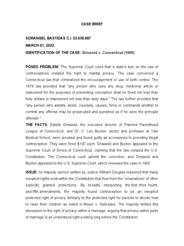 Case Brief | PDF