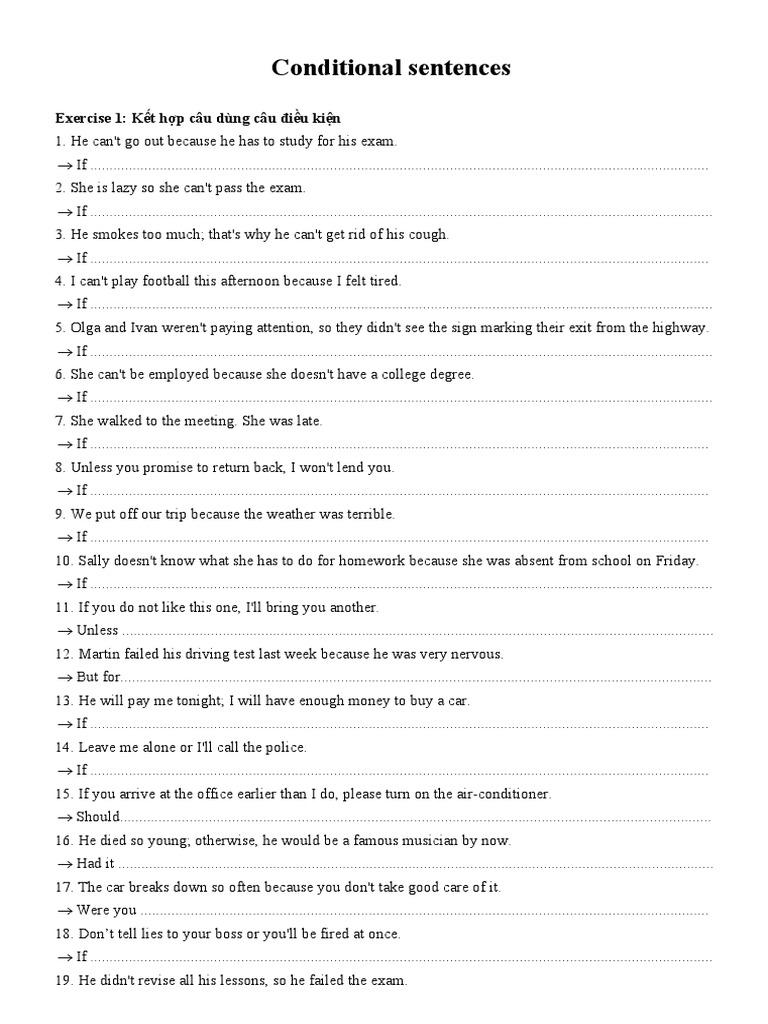 Conditional Sentences | PDF