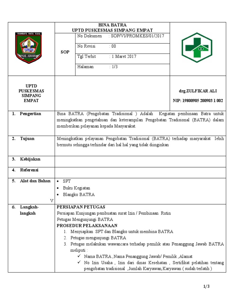 Sop Bina Batra | PDF