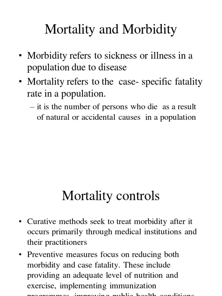 Mortality - and - Morbidity | PDF | Maternal Death | Childbirth