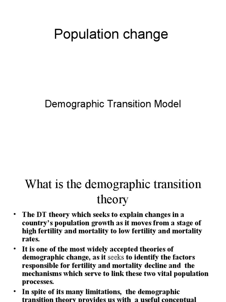 Understanding Demographic Transition Theory | PDF | Medical Specialties ...