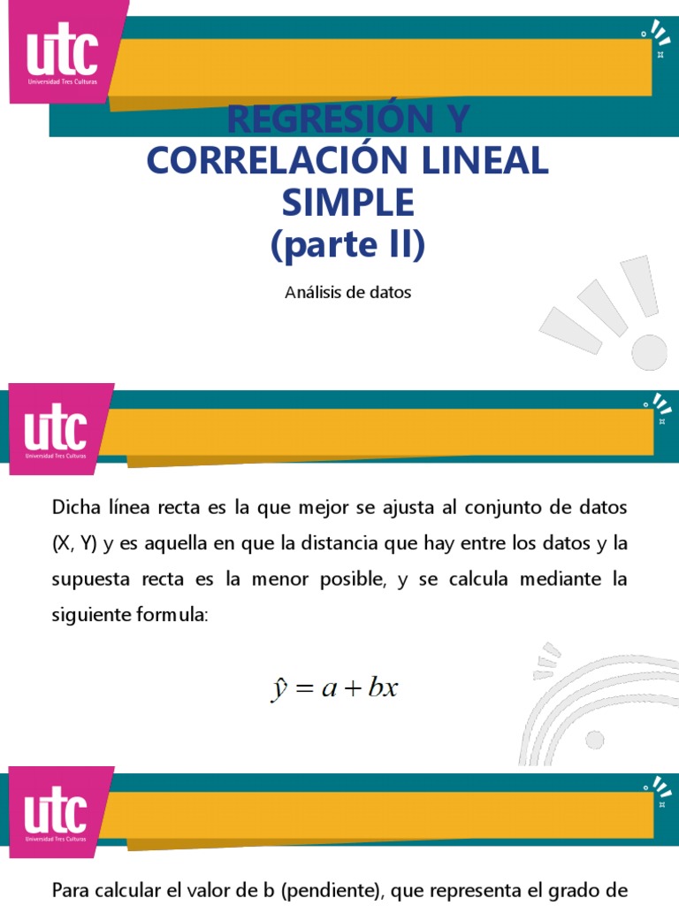 Regresión y Correlación Lineal Simple Parte Ii | PDF | Análisis de regresión | Error estándar
