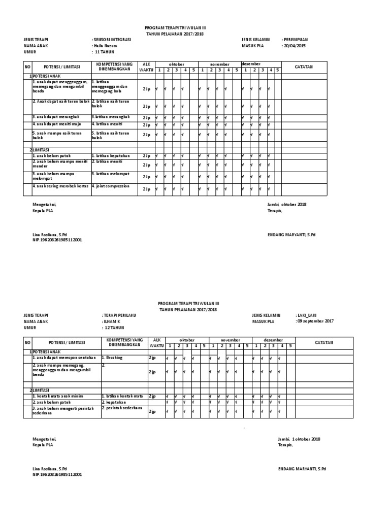 Program Terapi | PDF