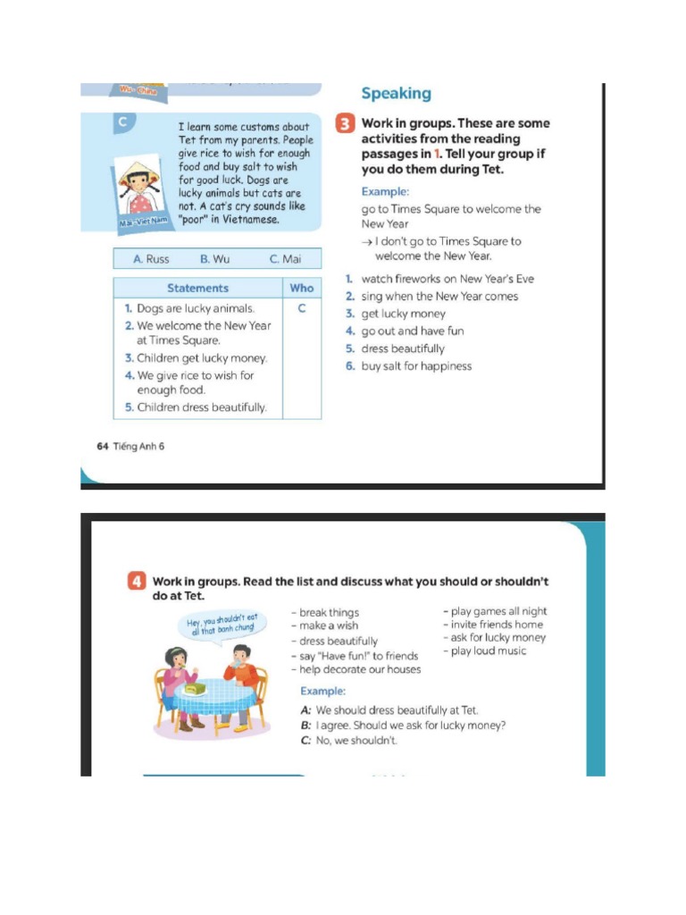 Global Success 6 Unit6 - Speaking | PDF | Human Communication ...
