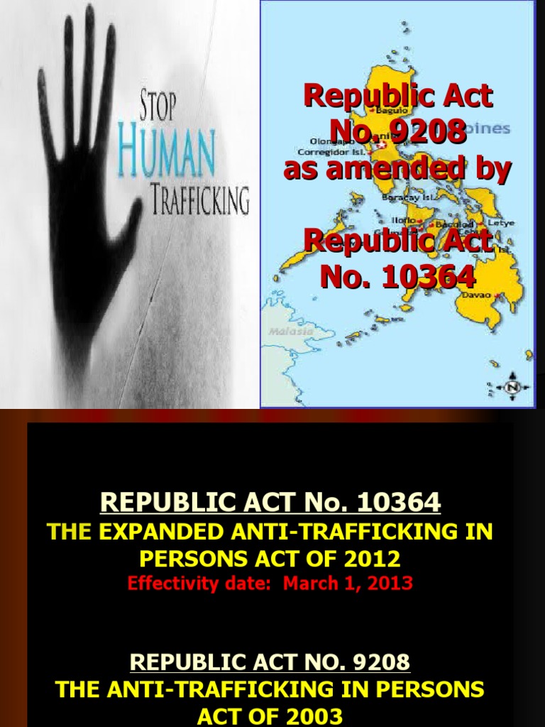 Session 5 - RA 10364 Salient Features YOLANDA | PDF | Human Trafficking ...