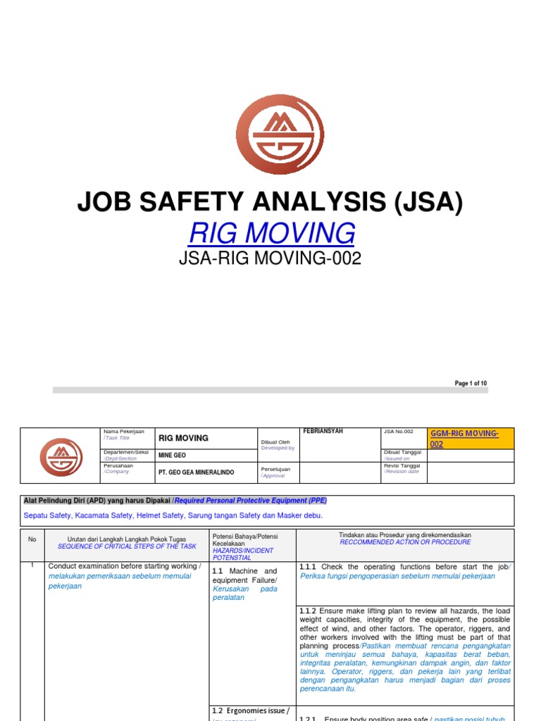 Jsa Rig Moving-002 | PDF