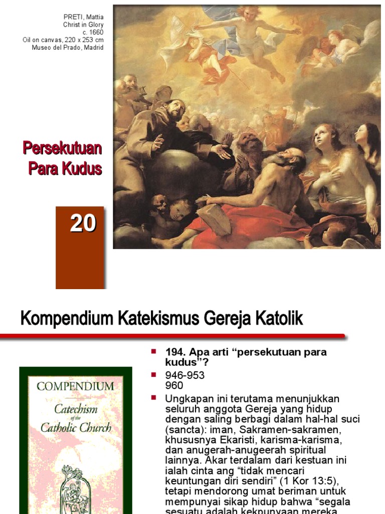 Kompendium 20 Persekutuan para Kudus | PDF