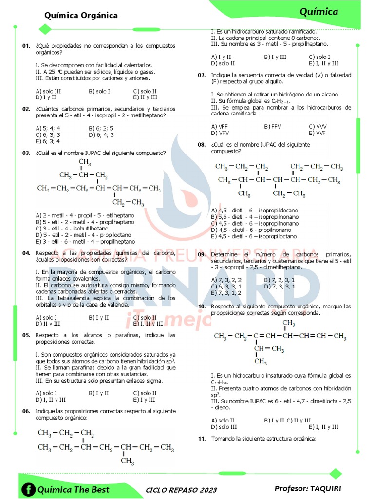 Quimica Organica Pdf Química Física Materiales