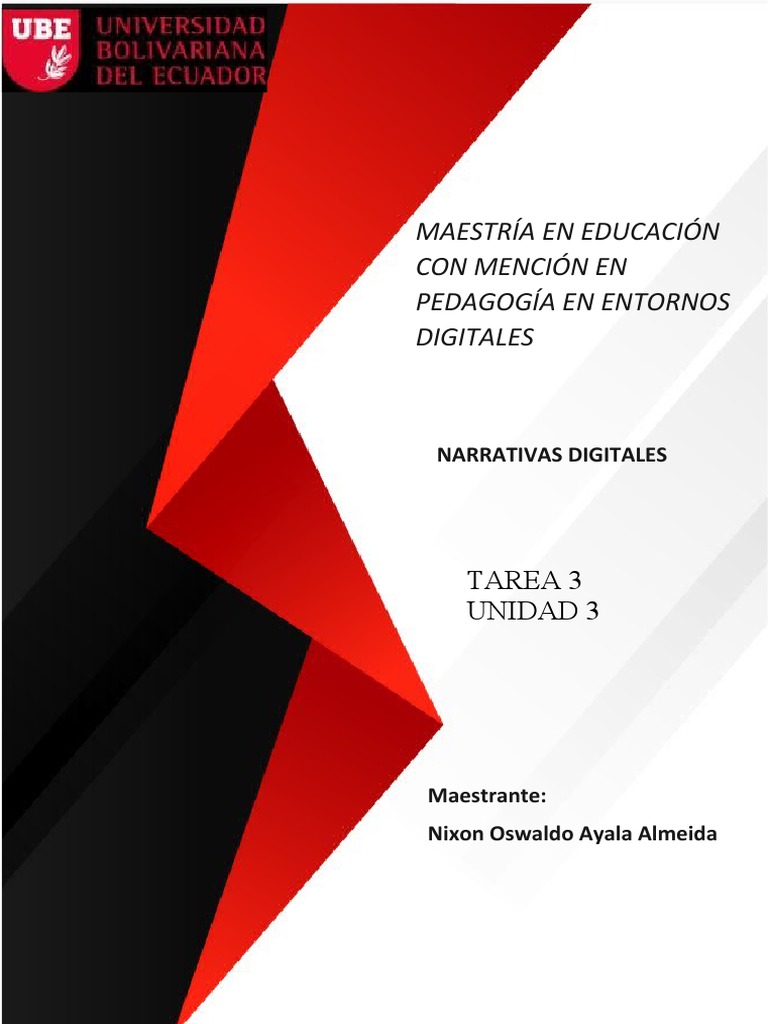 Estrategia Didáctica de Narrativa Digital | PDF