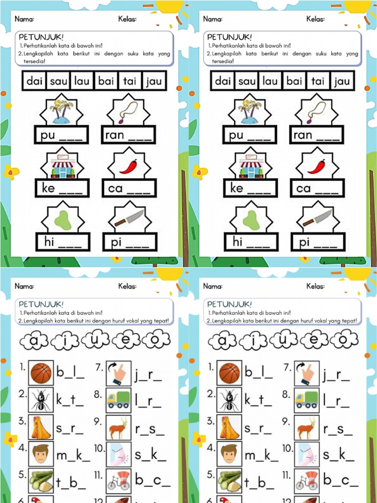 LKPD Suku Kata | PDF