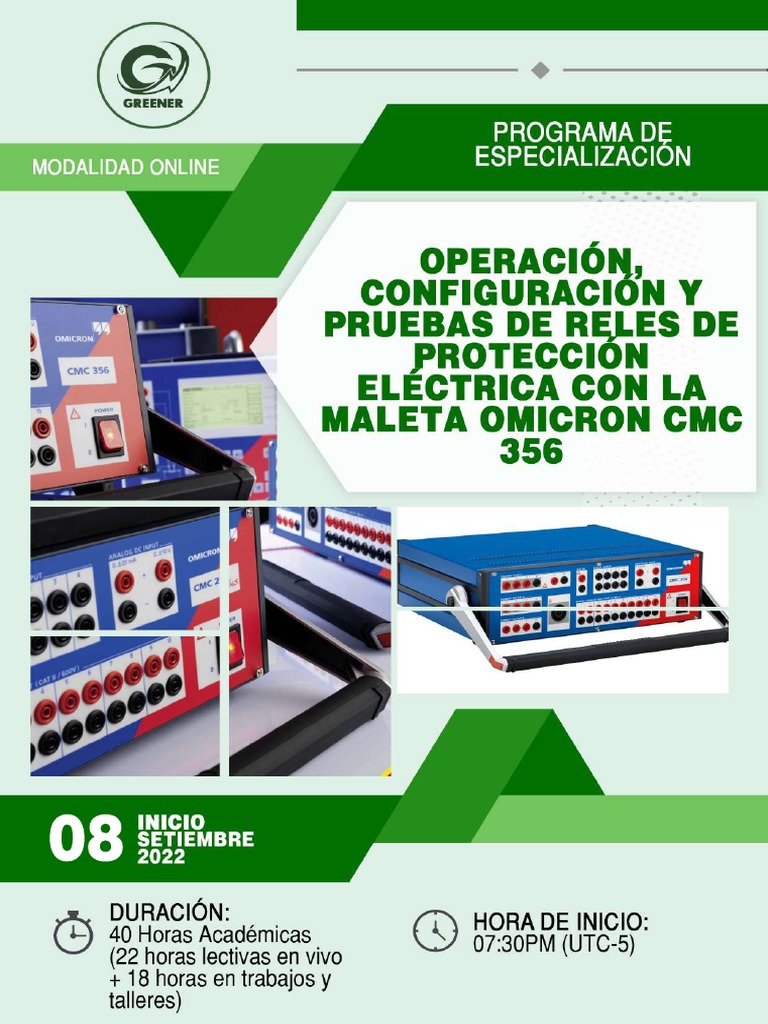 Temario (Operación, Configuración y Pruebas de Relés de Protección Eléctrica Con La Maleta ...