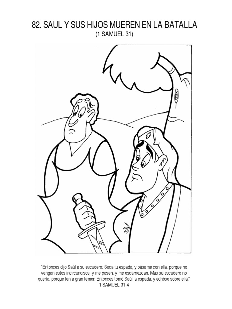 Saul Y Sus Hijos Mueren en La Batalla | PDF | Saulo