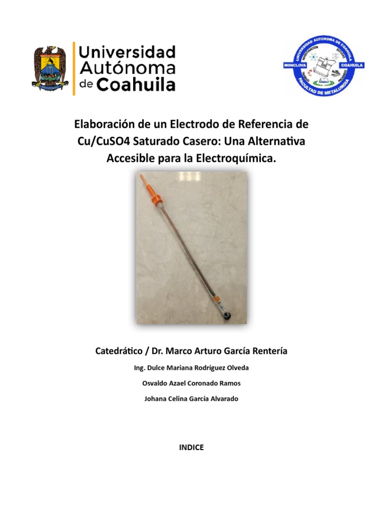 Electrodo de Referencia | PDF | Corrosión | Electrodo