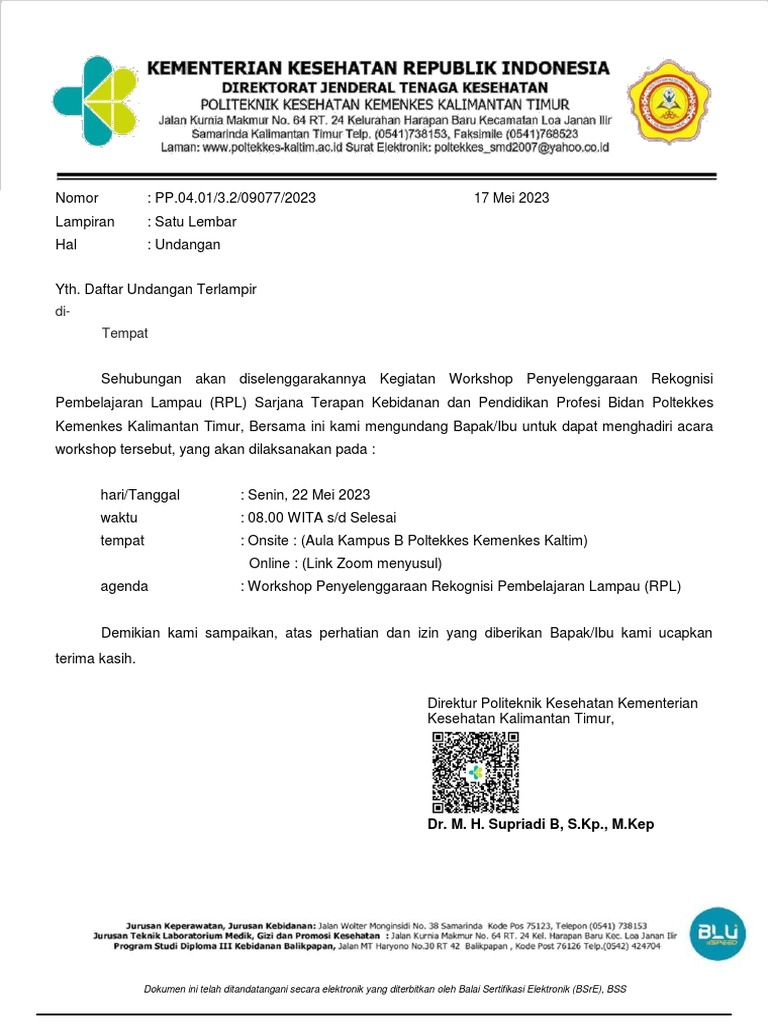 Undangan Eksternal (Senin) 1 | PDF