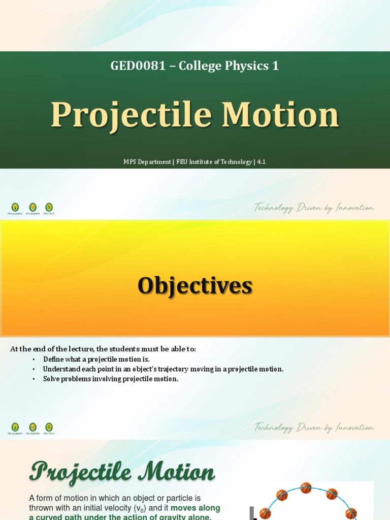 Understanding Projectile Motion | PDF | Teaching Methods & Materials ...