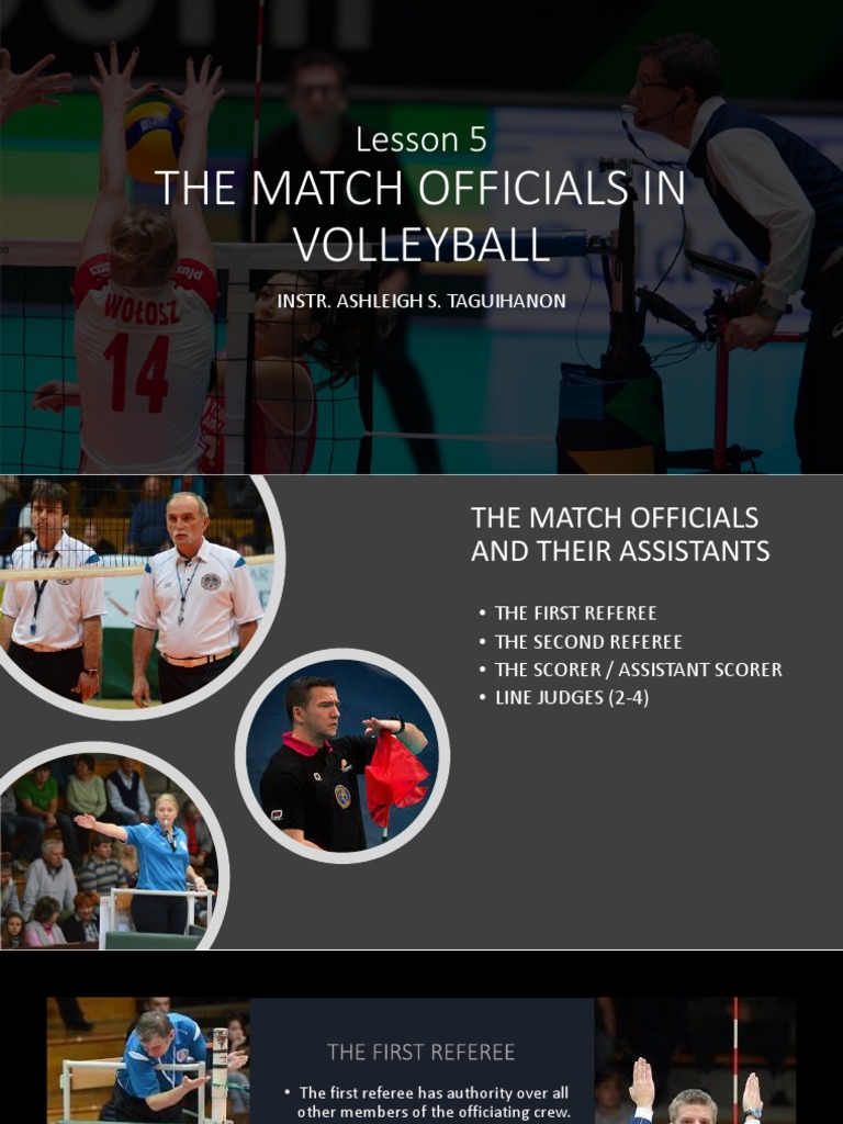 Volleyball - Match Officials | PDF | Referee | Volleyball