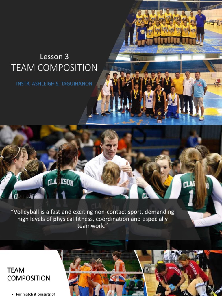 Volleyball - Team Composition | PDF | Volleyball | Sports
