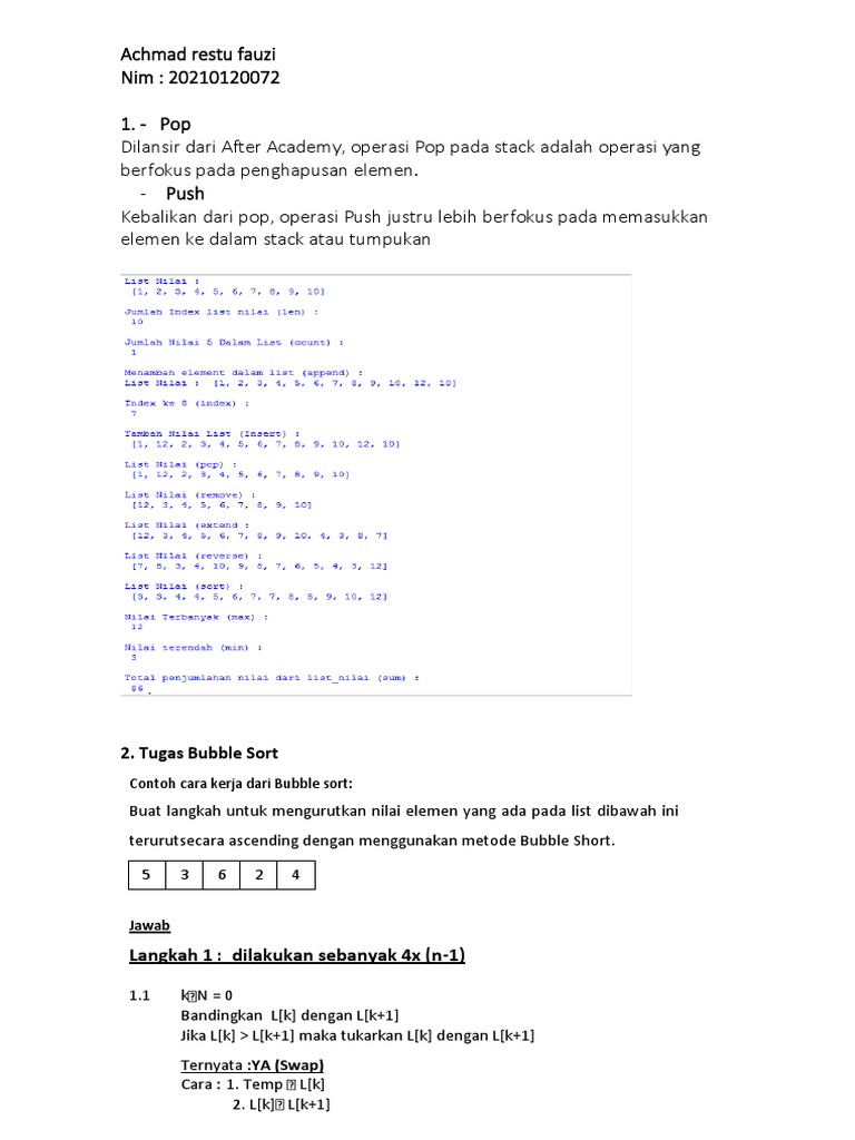 Uas Struktur Data | PDF