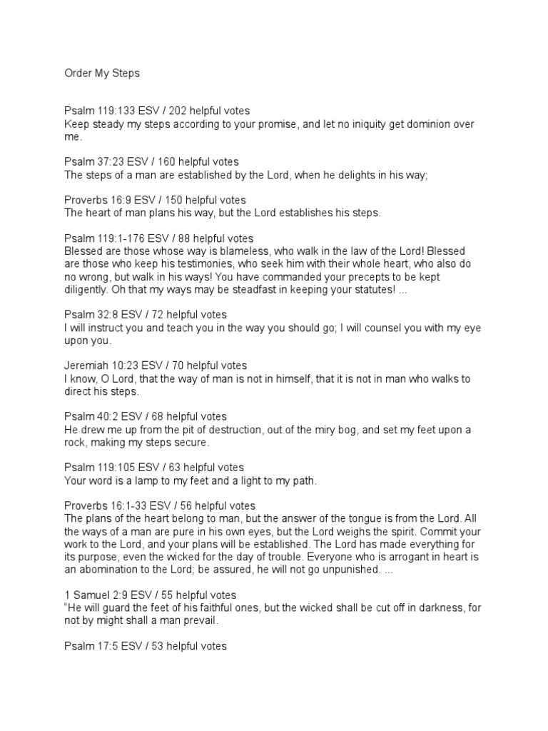 Order My Steps | PDF | Jacob | Eternal Life (Christianity)