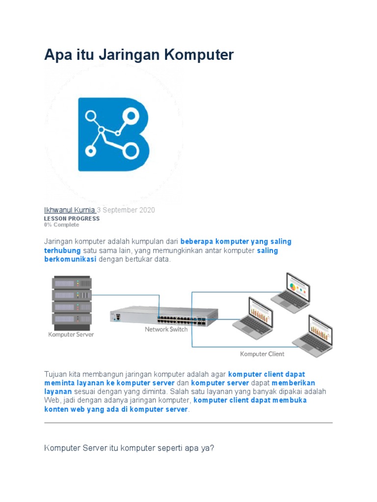 Apa Itu Jaringan Komputer | PDF
