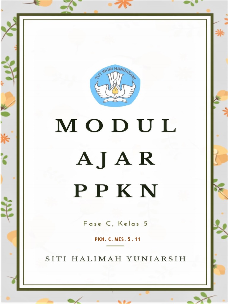 Final MA PKN S. Halimah Yuniarsih SD C 2 | PDF | Karier & Perkembangan | Kesehatan Holistik