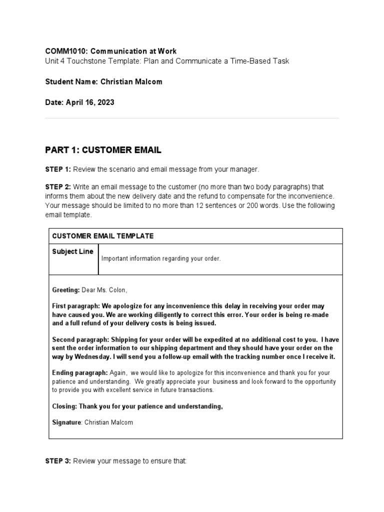Communicating Urgent Customer Issues | PDF | Microsoft Outlook | Telecommunications