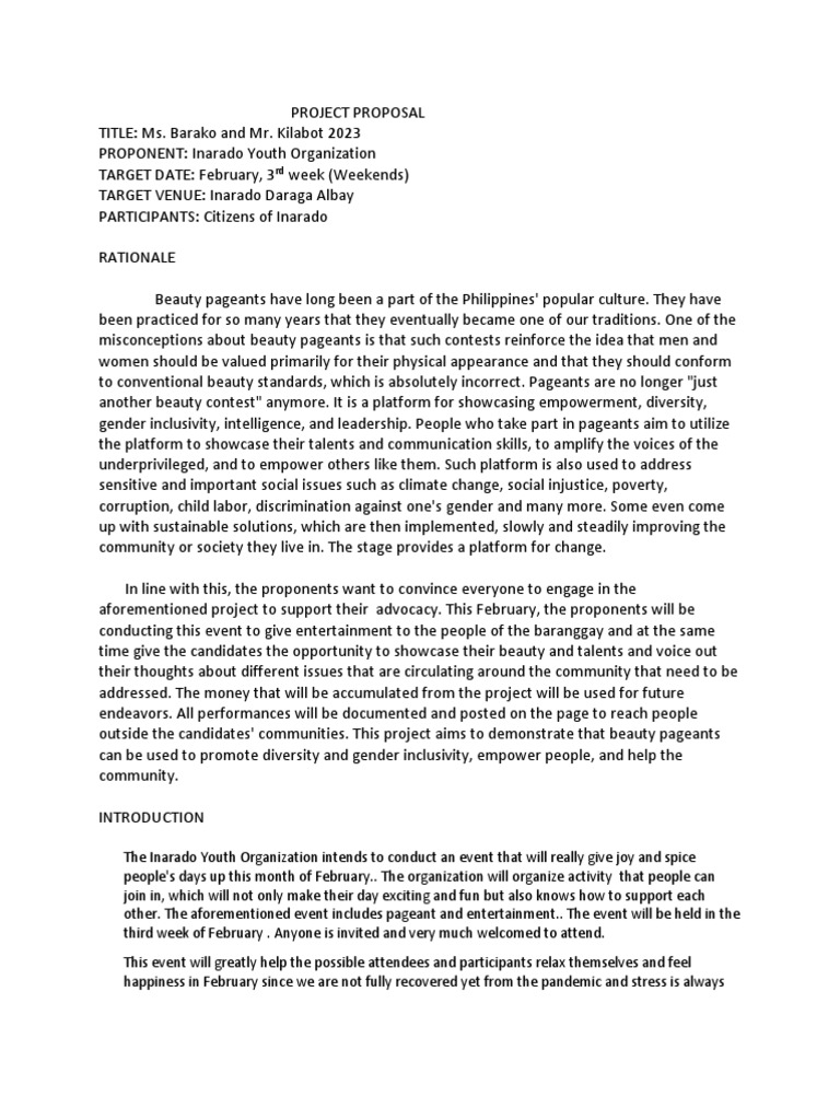 Project Proposal | PDF