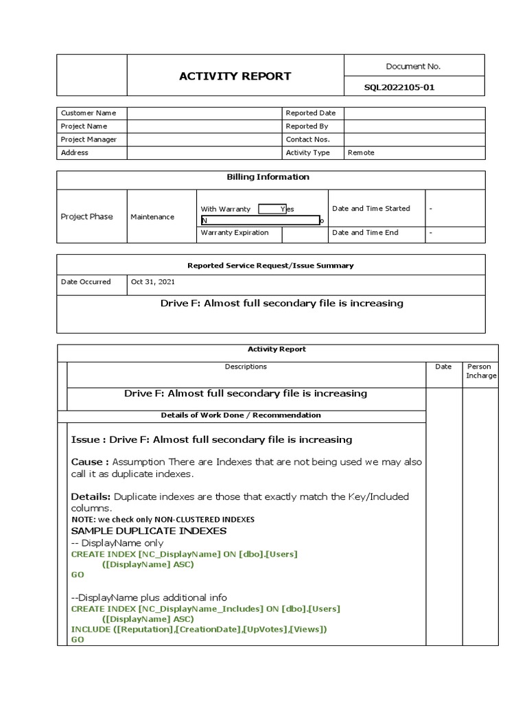 Index Maintenances | PDF | Database Index | Computing