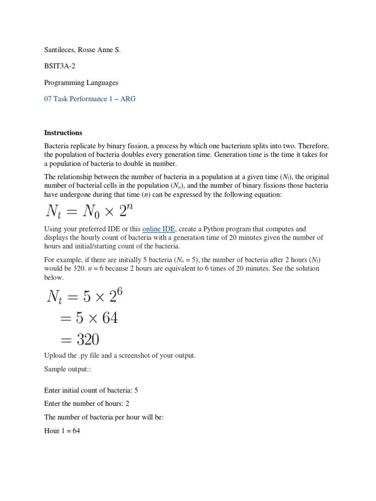Santileces - 07 Task Performance1 - ProgLang | PDF