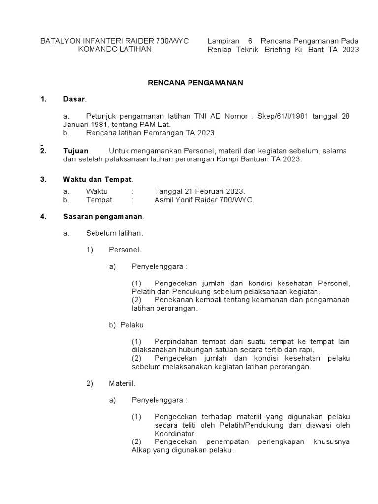 LAMPIRAN 6 RENPAM Ok | PDF