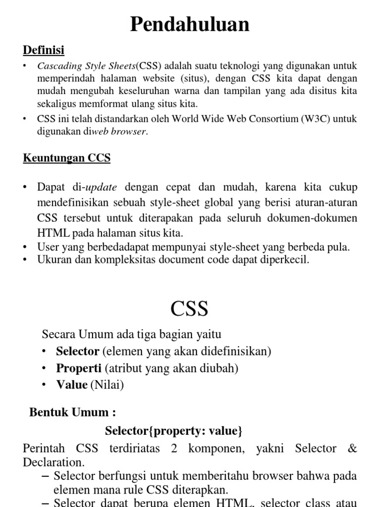 Konsep CSS | PDF