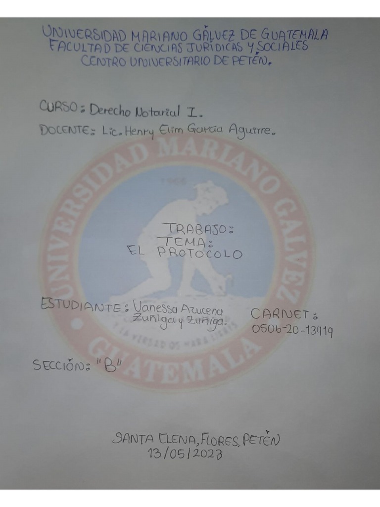 Derecho Notarial. El Protocolo | PDF