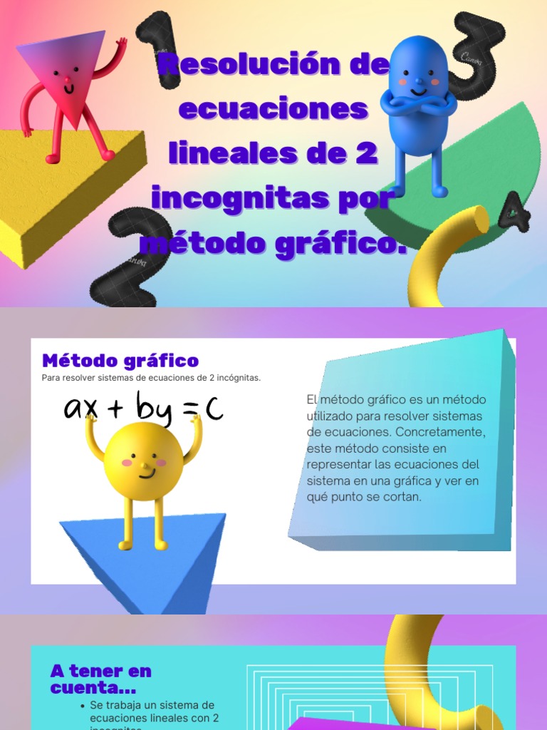 Método Gráfico | PDF | Ecuaciones | Matemáticas