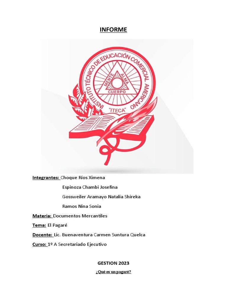 El Pagare Pdf Bancos Instrumento Negociable