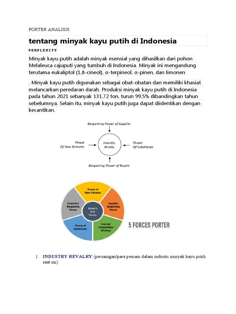 Porter Analisis | PDF