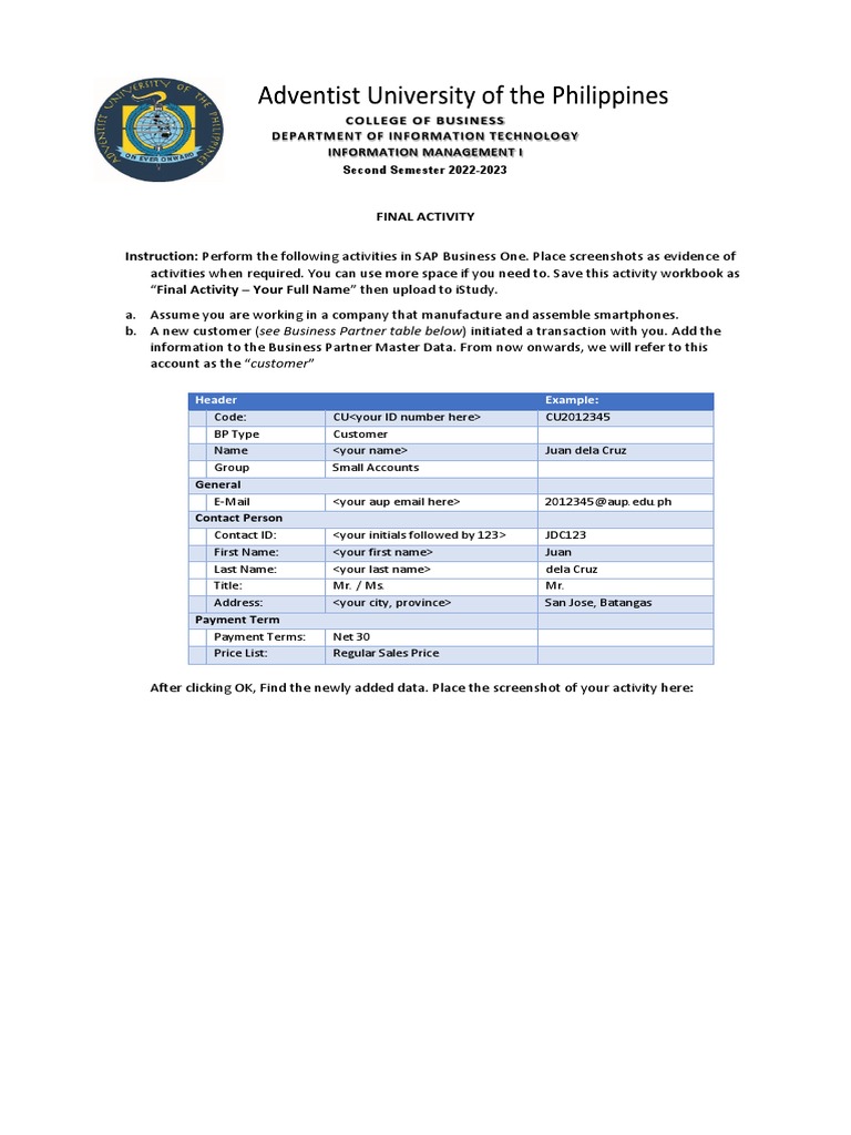Im1 Final Project. - Lloyd Matthew D. Bolences | PDF | Receipt | Smartphone