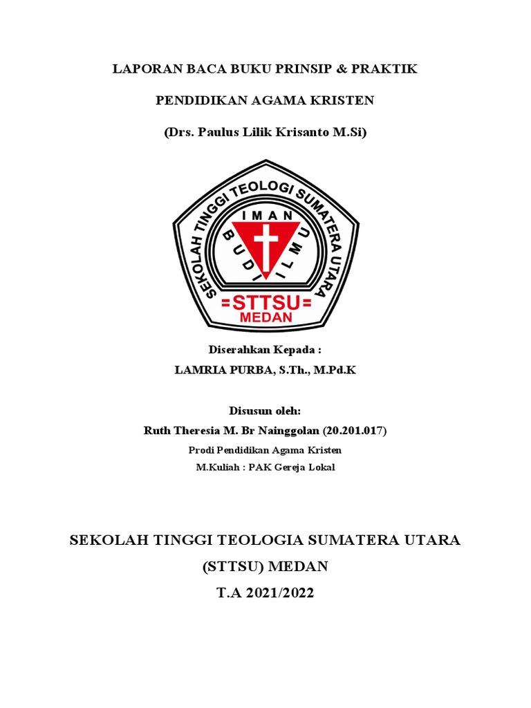 LAPORAN BACA BUKU PRINSIP Dan PRAKTEK PAK | PDF