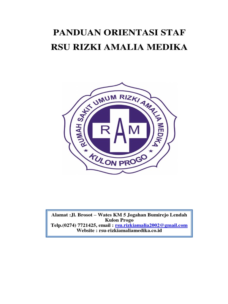 Panduan Orientasi Staf RSU Rizki Amalia | PDF | Sains & Matematika