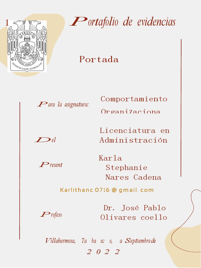 Karla Stephanie Nares Cadena Portafolio de Evidencias | PDF