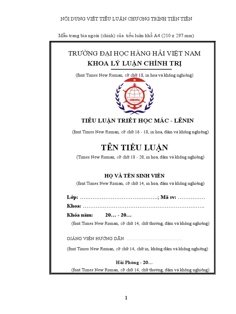 Hd Tieu Luan Tiên Tiến | PDF