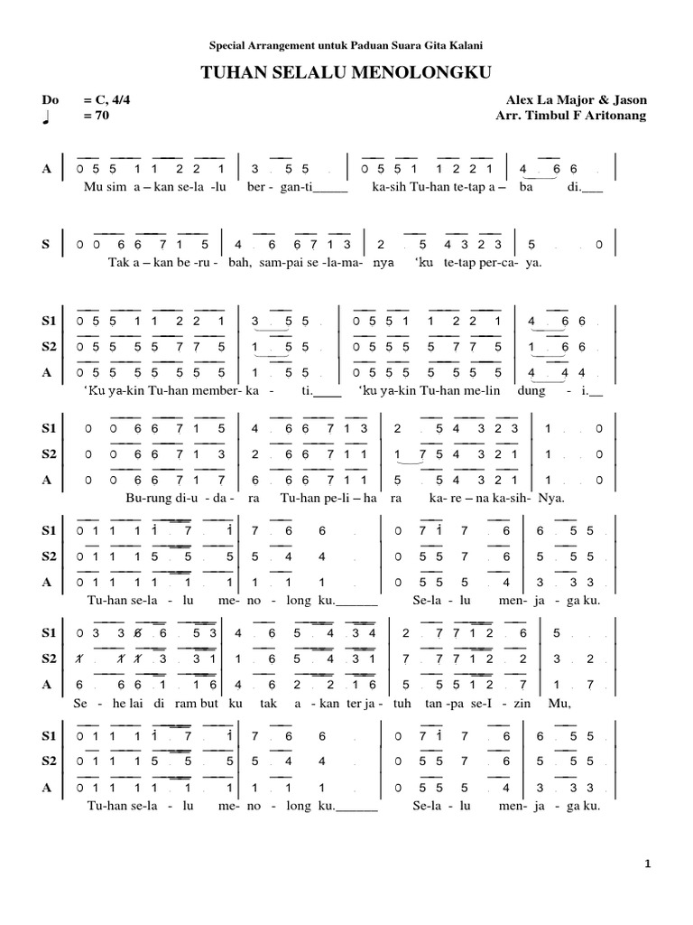 Tuhan Selalu Menolongku | PDF